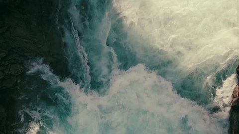 Water Rushing Through River Slow Motion Stock Footage Video (100% ...