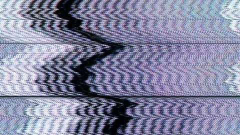 Distortion Flickering Analog Tv Signal Stock Footage Video (100% ...