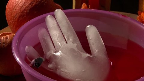 Ice Frozen Hand Scary Ring Skull Stock Footage Video (100% Royalty-free ...