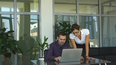 Office Workers Using Computers Office Stock Footage Video (100% Royalty ...