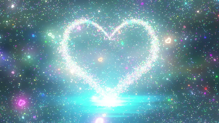heart sparkling particle Stock Footage Video (100% Royalty-free ...