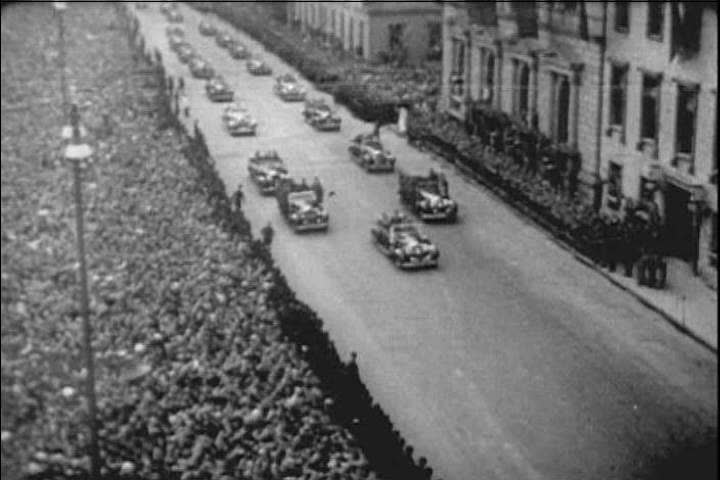 adolf hitler parades through austria signs Stock Footage Video (100% ...