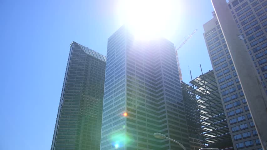 smooth low angle tracking shot office Stock Footage Video (100% Royalty ...