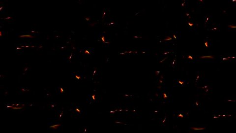 burning red hot sparks rise large Stock Footage Video (100% Royalty ...