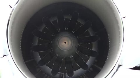 Animation Rotating Jet Engine Turbine Animation Stock Footage Video ...