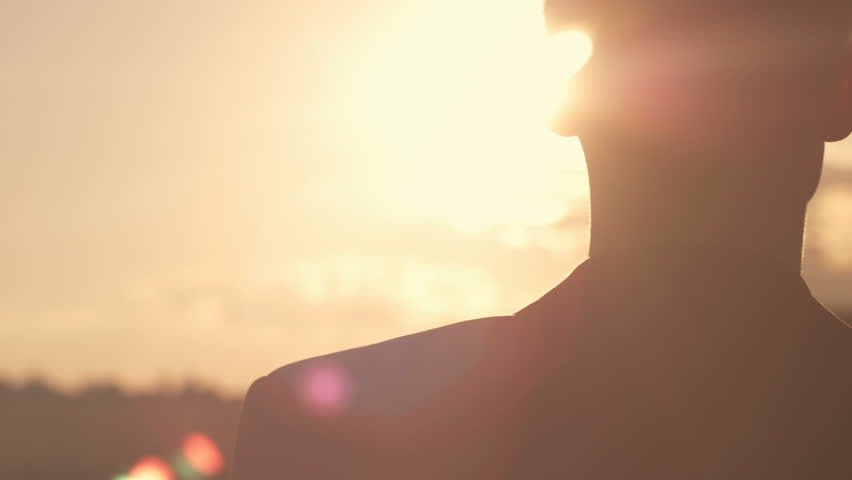 young man suit looking ahead sun Stock Footage Video (100% Royalty-free ...