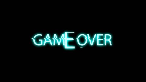 4k Video Game Over Screen Stock Footage Video (100% Royalty-free ...