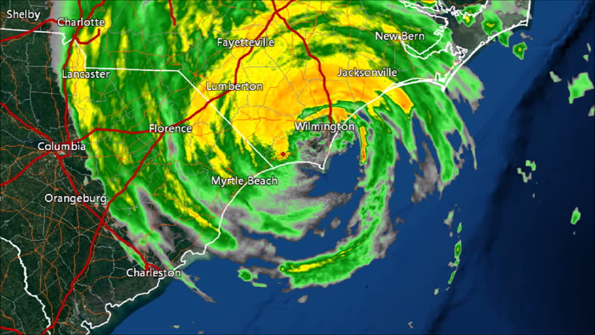 1996 hurricane fran landfall doppler radar Stock Footage Video (100% ...