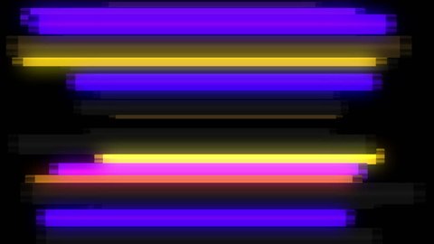 Seamless Loop 2d Animation Glowing Horizontal Stock Footage Video (100% ...