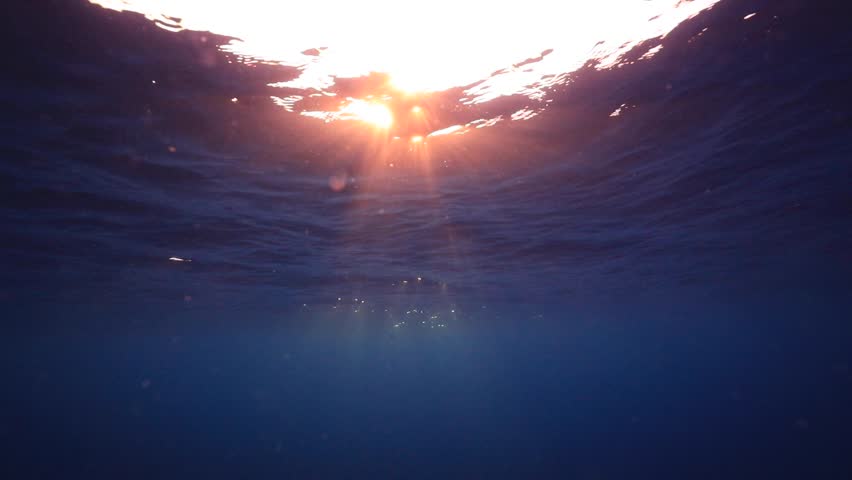 Light Shining Through Water