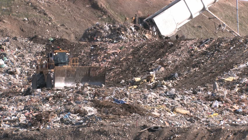 Garbage Dump in Utah. Bull Stock Footage Video (100% Royalty-free ...