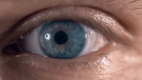Amazing Blue Eyes No Color Retouch Stock Footage Video (100% Royalty ...