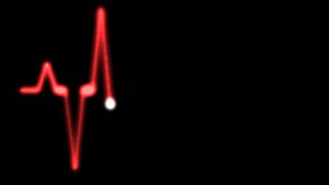 4k Red Animated Heart Monitor Ekg Stock Footage Video (100% Royalty ...