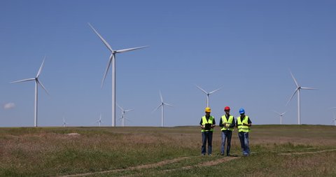 Power Generation Engineer Men Team Collaboration Stock Footage Video ...