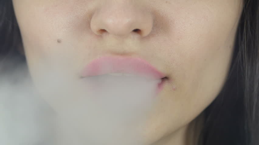 Smoking Girl Lips, Smoke of Stock Footage Video (100% Royalty-free ...