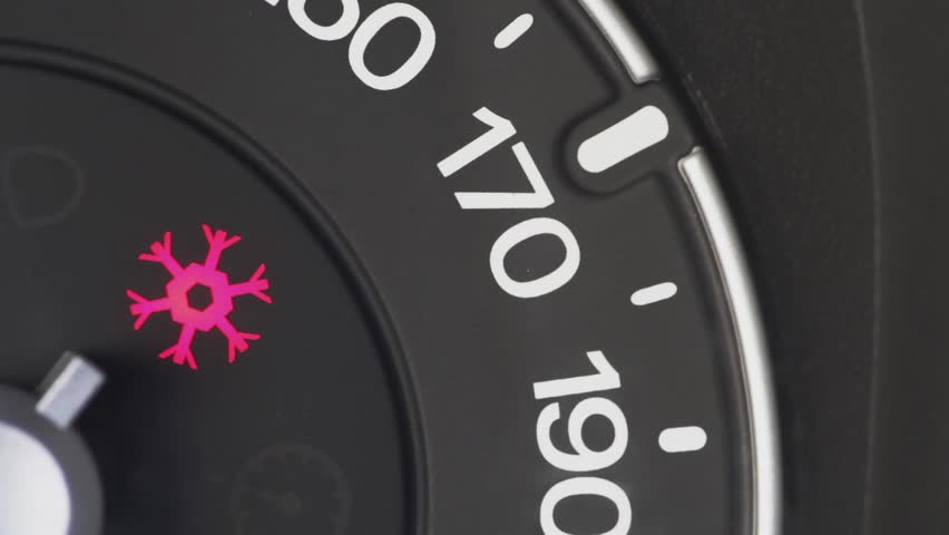 color close footage car's snow warning Stock Footage Video (100% ...