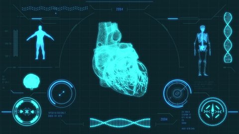 Mri Brain Scan Screen Animation Diagnosis: vídeo stock (100% livre de ...