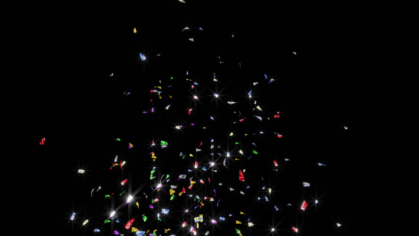 Colorful Confetti Particles Stock Footage Video (100% Royalty-free ...