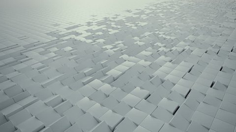 Abstract White Cube Turn 3d Animation Stock Footage Video (100% Royalty ...