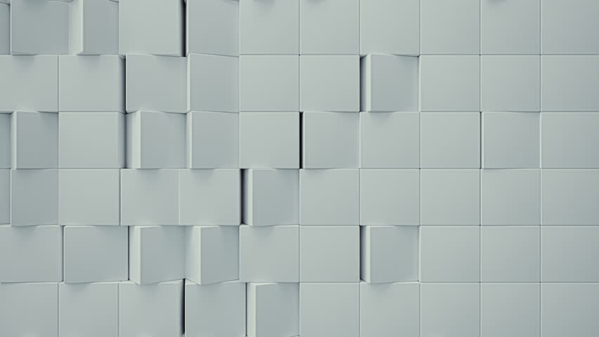 abstract white cube turn 3d animation Stock Footage Video (100% Royalty ...