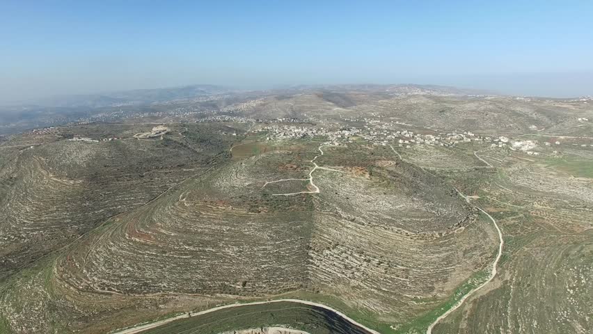 hill-country ephraim - tel shiloh israel Stock Footage Video (100% ...