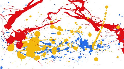 Paint Splat Setpaint Splashes Set Design Stock Vector (Royalty Free ...