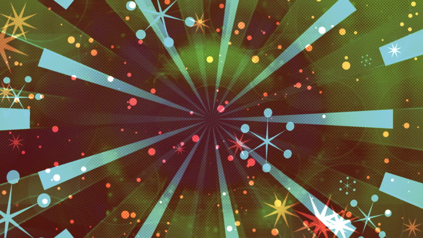 Retro Looping Abstract Animated Background Stock Footage Video (100% ...