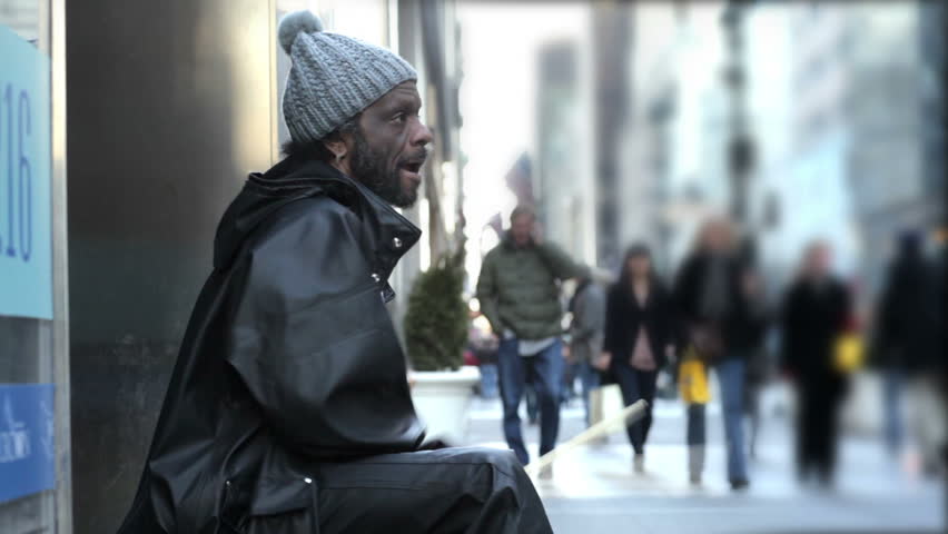Homeless Man Plays Drums Stock Footage Video (100% Royalty-free ...