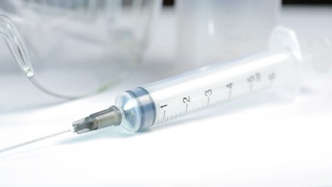 Empty Syringe Medical Equipment Isolated On Stock Photo 1698003235 ...