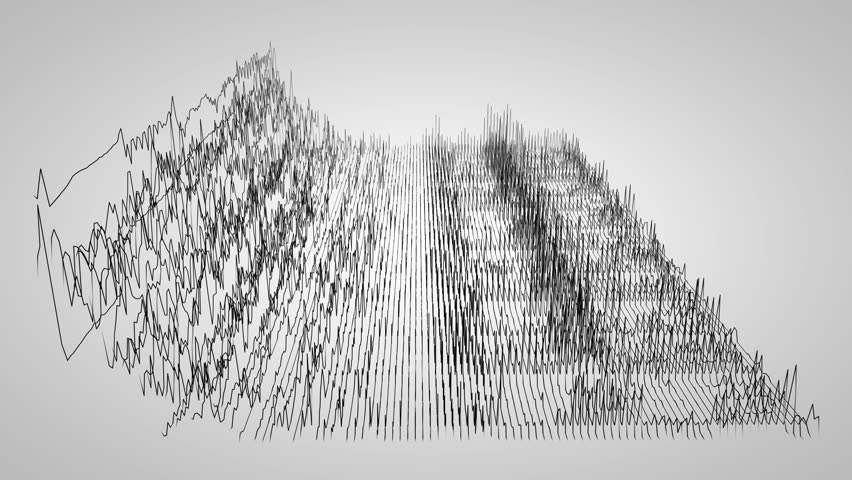 computer generated sound wave chart Stock Footage Video (100% Royalty ...