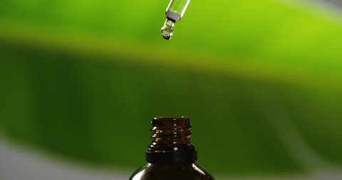 Closeup Dropper Pouring Liquid Drop On Stock Footage Video (100% ...