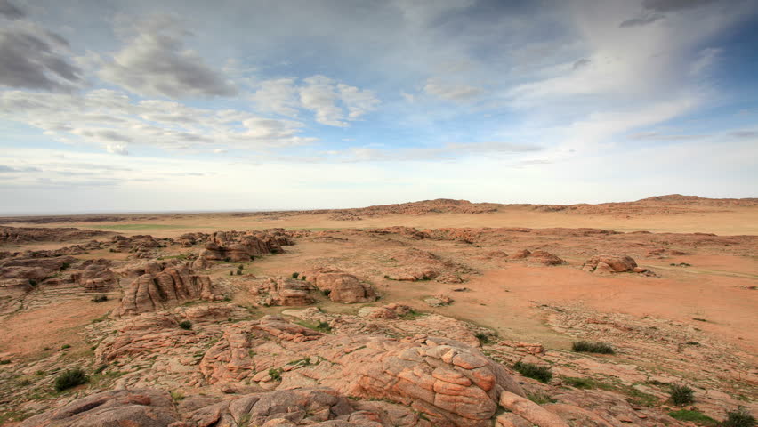 clouds over mountains baga gazriin chuluu Stock Footage Video (100% ...