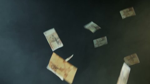 Cursed Fake Money Blowing Away Stock Footage Video (100% Royalty-free ...