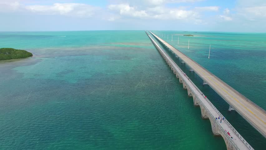 florida keys amazing aerial view overseas Stock Footage Video (100% ...