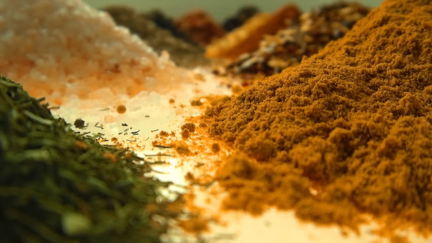 fragrant aromatic natural good health spices Stock Footage Video (100% ...