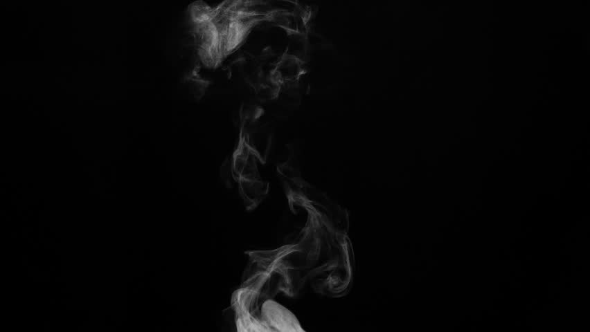 realistic thin smoke isolated on alpha-channel Stock Footage Video (100 ...