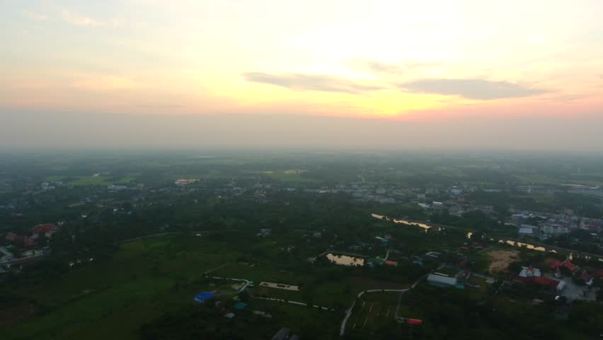 sun shining over city thailand Stock Footage Video (100% Royalty-free ...