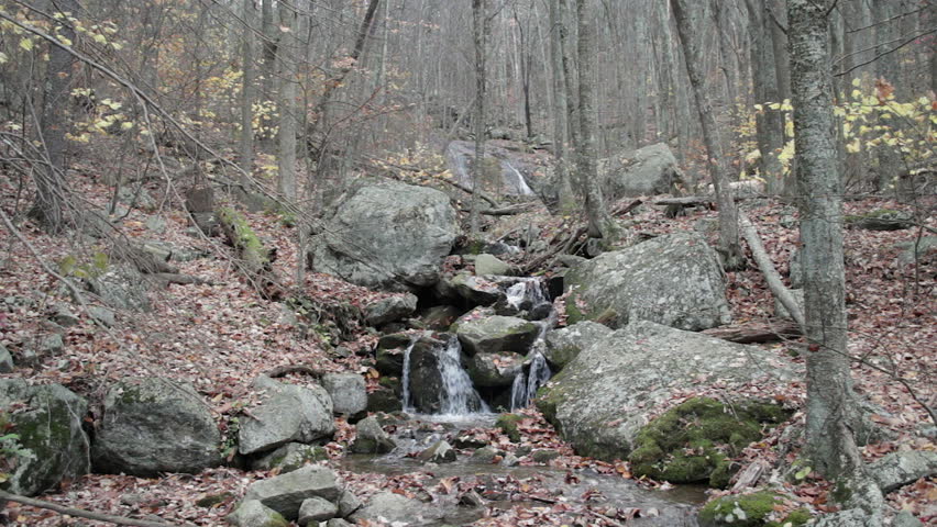 wigwam waterfalls near blue ridge parkway Stock Footage Video (100% ...