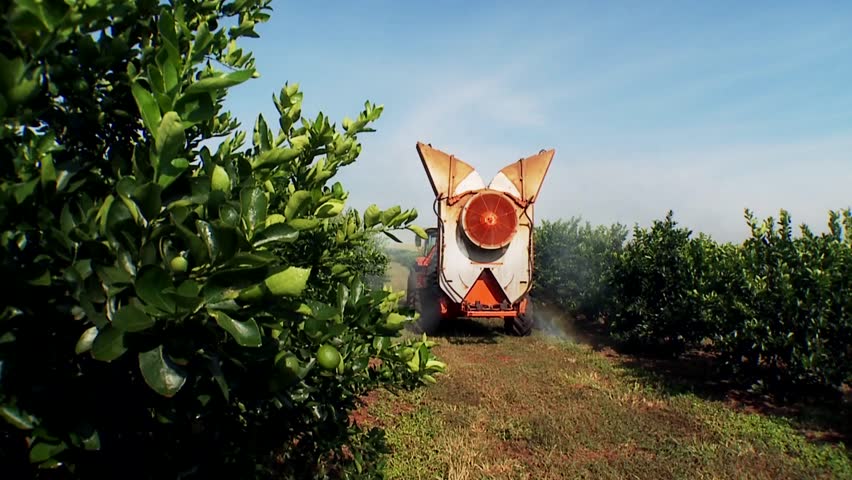 Spraying Citrus Trees Stock Footage Video (100% Royalty-free) 20714416 ...