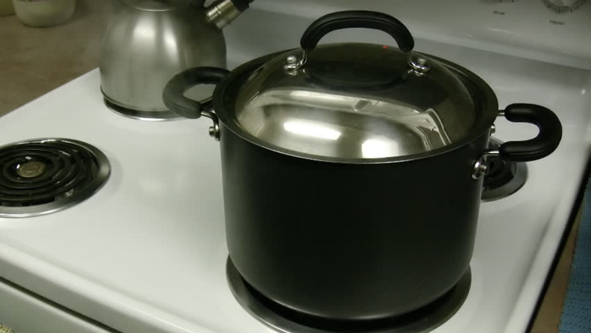 boiling steaming pot hd hot steam Stock Footage Video (100% Royalty ...