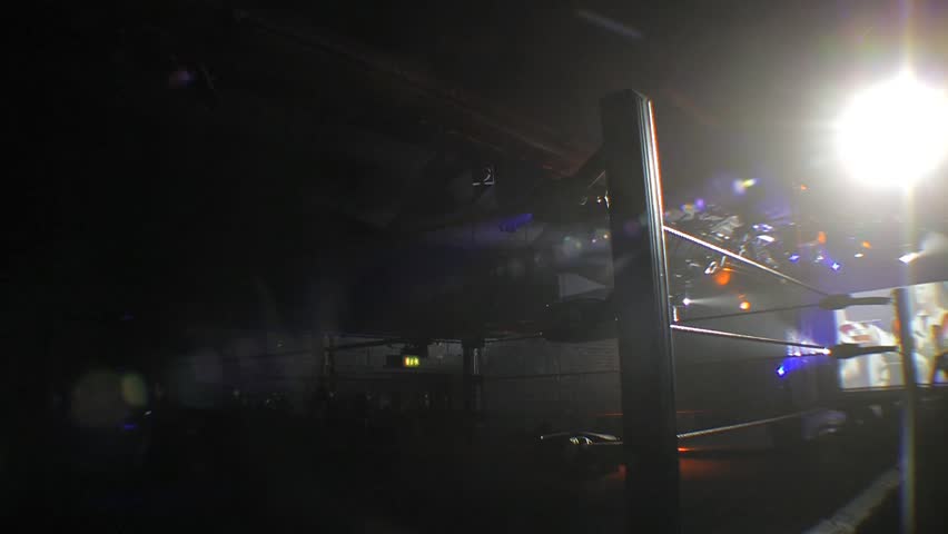 Pro Wrestling Ring Stage Lights Stock Footage Video (100% Royalty-free ...