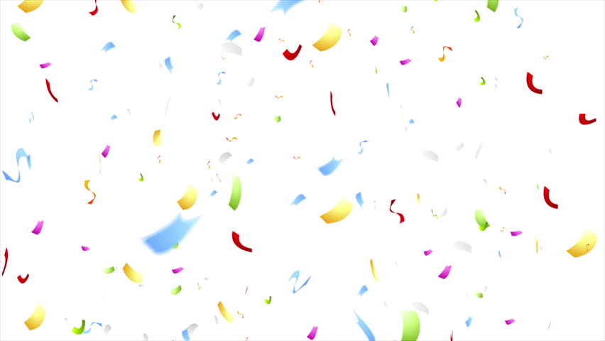 Colorful Confetti Festival Motion Design. Stock Footage Video (100% ...