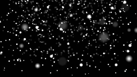 Realistic Snowfall Animation 4k Alpha Matte Stock Footage Video (100% ...