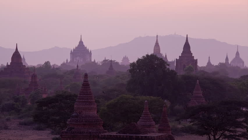 Lighting up Pagodas in Bagan Stock Footage Video (100% Royalty-free ...