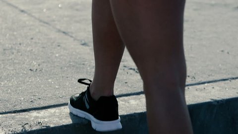 Girl Tapping Her Foot Wearing White Stock Footage Video (100% Royalty ...