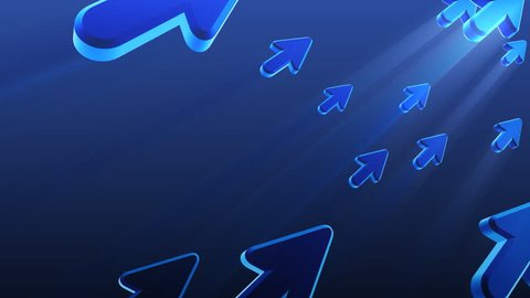 Arrows Move Diagonally Across Screen Corporate Stock Footage Video (100 ...