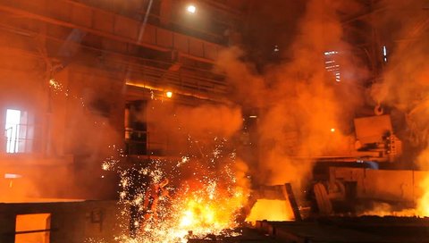 Liquid Metal Melting Metal Molten Metal Stock Footage Video (100% ...