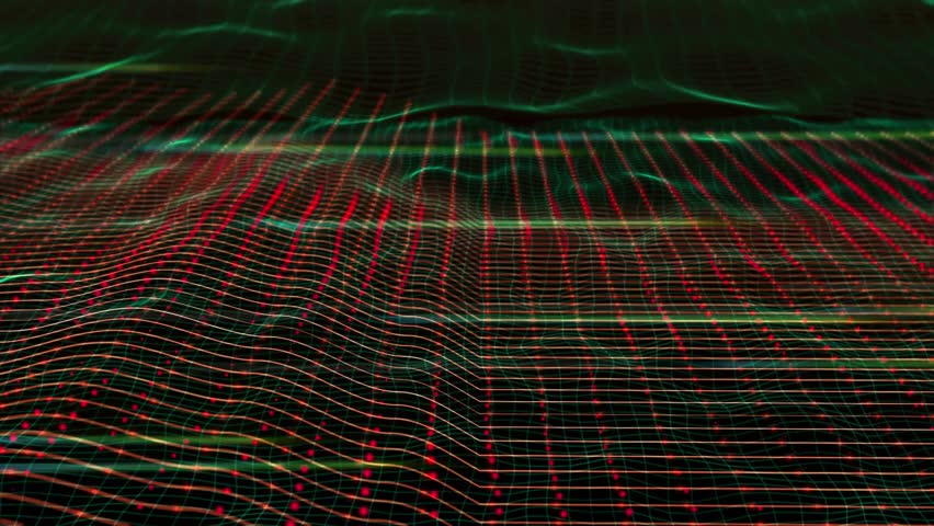 3d abstract animation colorful sound wave: vídeo stock (100% livre de ...