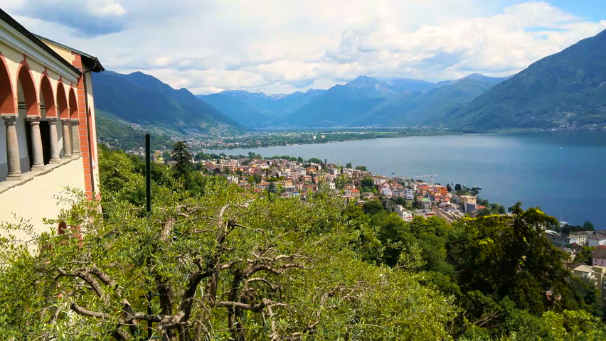 Locarno City, Lake Maggiore (lago Stock Footage Video (100% Royalty ...
