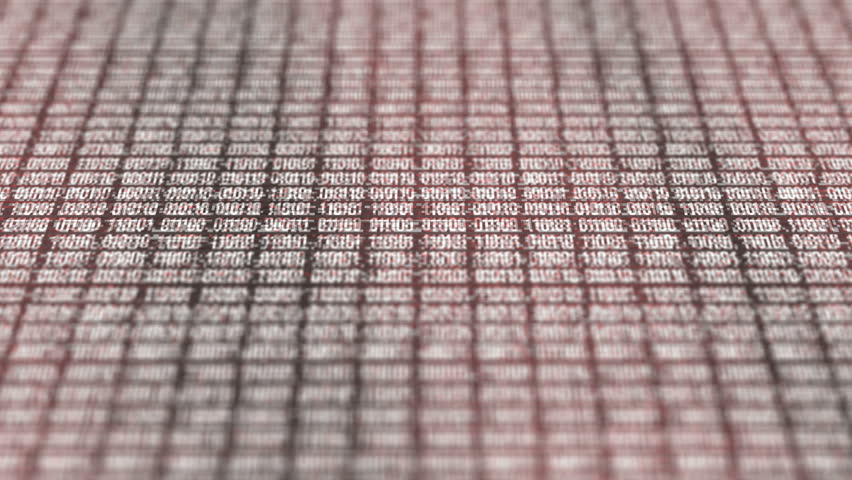 Red Computer Data Binary Code Scrolling Stock Footage Video 100 Royalty Free 20869414
